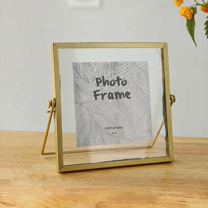 Jual Bingkai Foto Gold Emas Frame Photo Pajangan Foto Aesthetic - 4inch ...