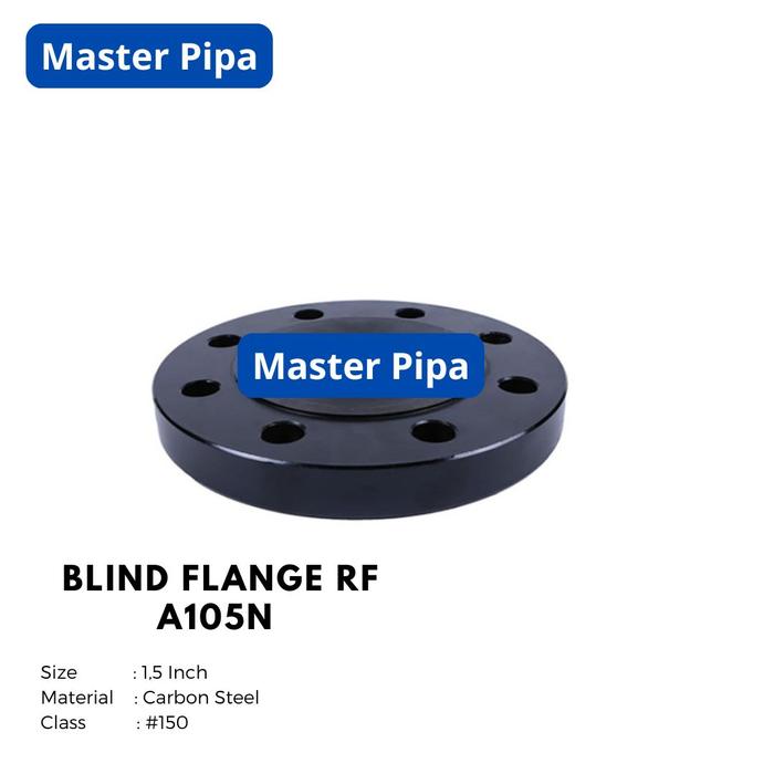 Jual Blind Flange / Flange Buta 1,5 Inch #150 RF A105N Carbon Steel ...