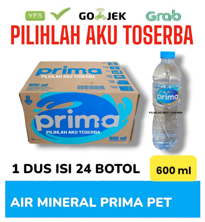 Jual Air Mineral Prima Prim-A Botol Mini Pet 600 ml - (HARGA 1 DUS ISI ...