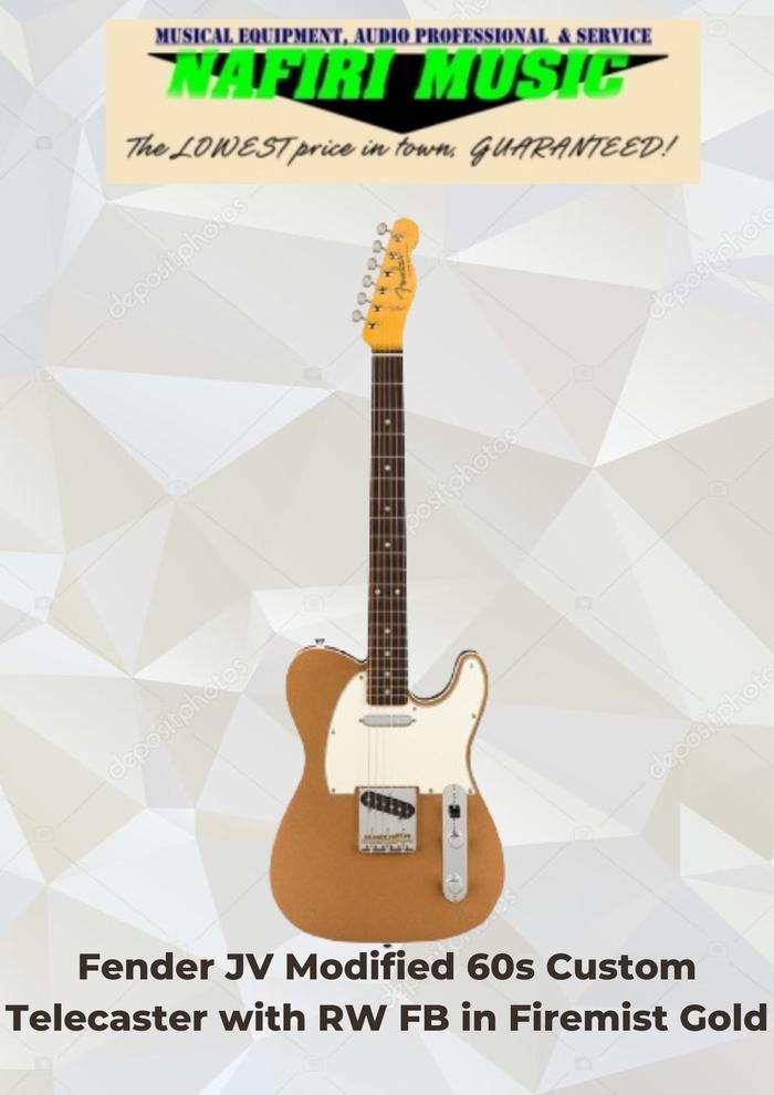 Jual Fender JV Modified 60s Custom Telecaster with RW FB in Firemist ...