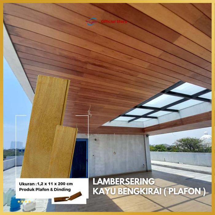 Jual Lambersering Kayu Bengkirai Per meter Untuk Plafon Dinding ...