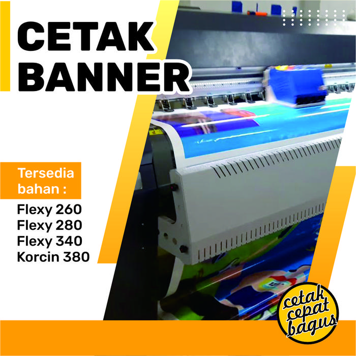 Jual Cetak Spanduk Banner Baligo Baliho Murah Flexy Flexi 260/280/340/Korcin 380 Desain Custom ...