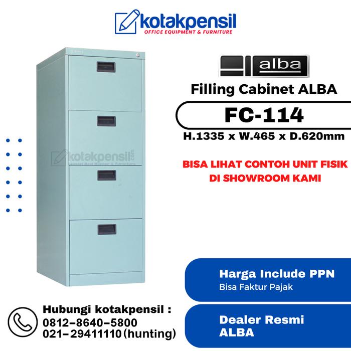 Jual Filing Cabinet ALBA FC 114 4 Laci - Lemari Besi - Free Ongkir ...