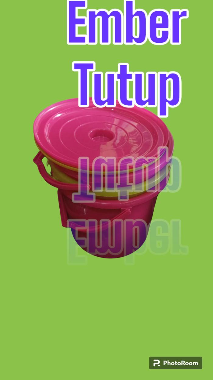 Jual Ember tutup 4gL hitam Diameter 31cm , tinggi 26cm - Kota Denpasar ...