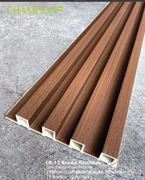 Jual CHAMPION WPC WALLPANEL TEBAL 24MM WOOD PANEL KISI KISI - CR-15 ...