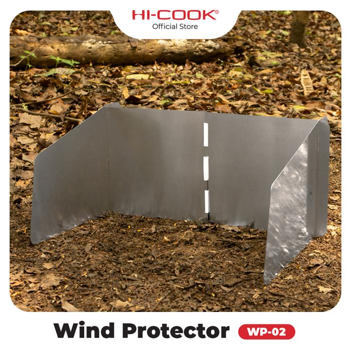 Promo Hi-Cook Wind Protector Lipat WP-02 Plat Stainless Steel Penahan ...