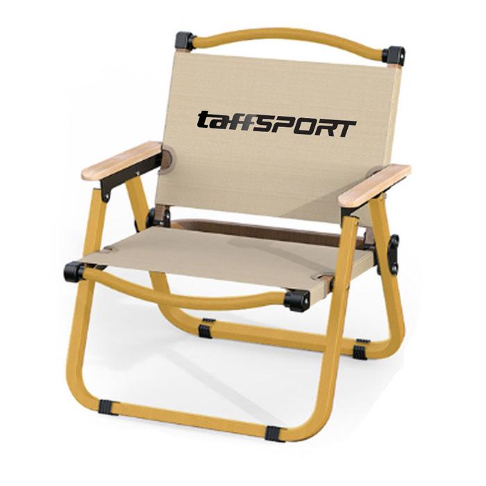 Jual TaffSPORT Kursi Lipat Camping Piknik Portable Foldable Oxford 600D - Cream, L - Kota ...