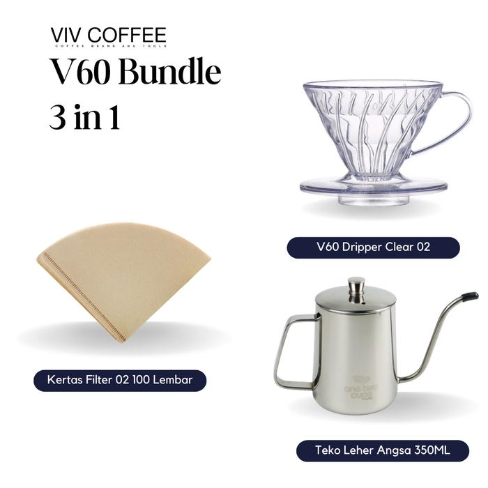 Jual Coffee Maker V60 Dripper Pour Over Set Paket Alat Kopi Murah ...