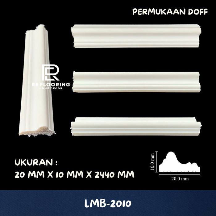 Promo List Wall Moulding PVC LAIV Putih - List Dinding / List Moulding ...