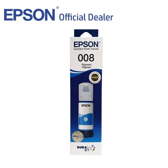 Jual Tinta Epson 008 Cyan Colour original - Tinta Printer L6460 L6490 ...