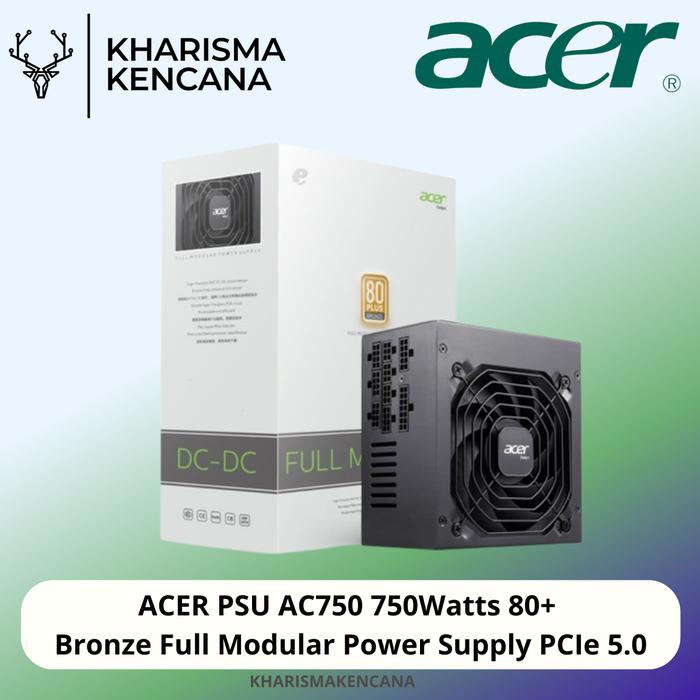 Jual ACER PSU AC750 750Watts 80+ Bronze Full Modular Power Supply PCIe ...