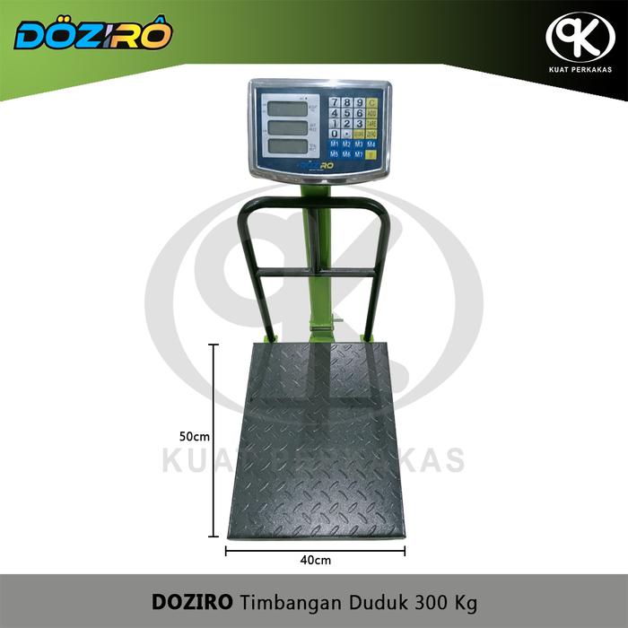 Jual Timbangan Duduk 300 Kg DOZIRO Digital Scale Akurasi 20g Double ...