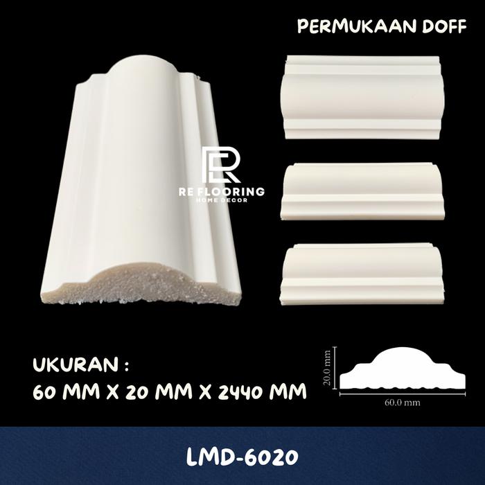 Promo List Wall Moulding PVC LAIV Putih - List Dinding / List Moulding ...