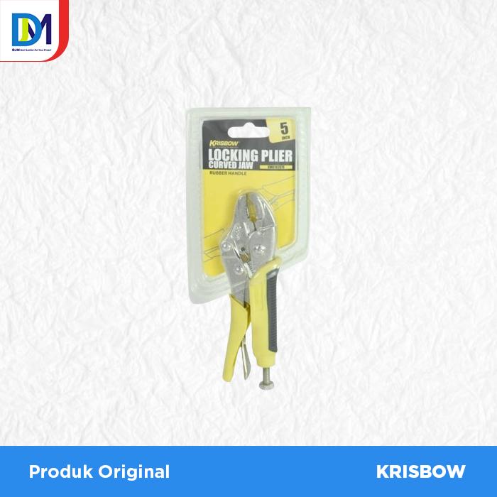 Jual Tang Penjepit Locking Pliers Curve Jaw Krisbow 5 Inci Rubber ...
