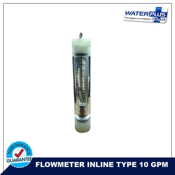 Promo Flowmeter Rotameter Alat Ukur Laju Air 10 GPM Tipe Inline Cicil 0 ...
