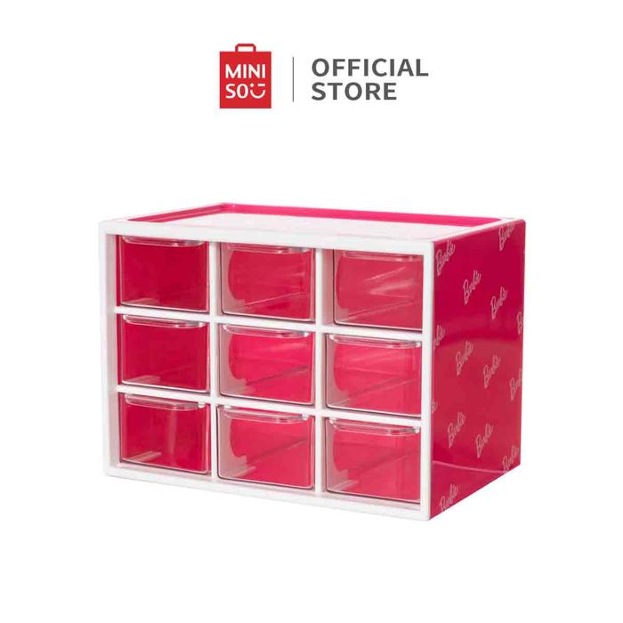 Promo Miniso x Barbie Collection Kotak Penyimpanan 9 Lemari Penyimpanan ...
