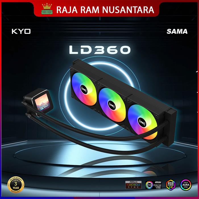 Jual KYO SAMA LD360 2.8" inch ARGB AIO Liquid Cooling LCD DISPLAY AIO ...