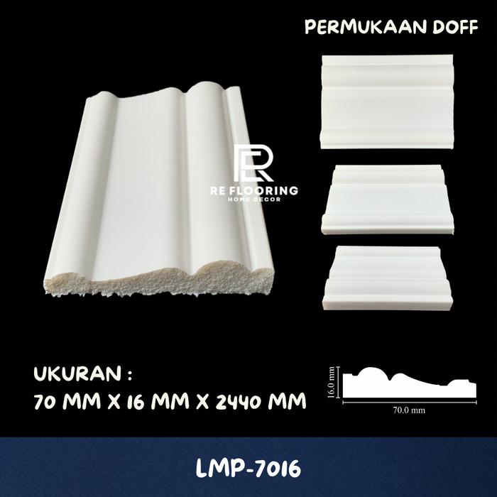 Promo List Wall Moulding PVC LAIV Putih - List Dinding / List Moulding ...