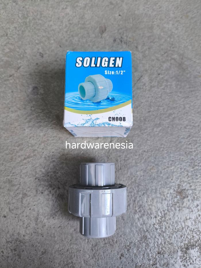 Jual Watermur PVC SOLIGEN 1/2 in Polos / Water mur Plastik / Union ...