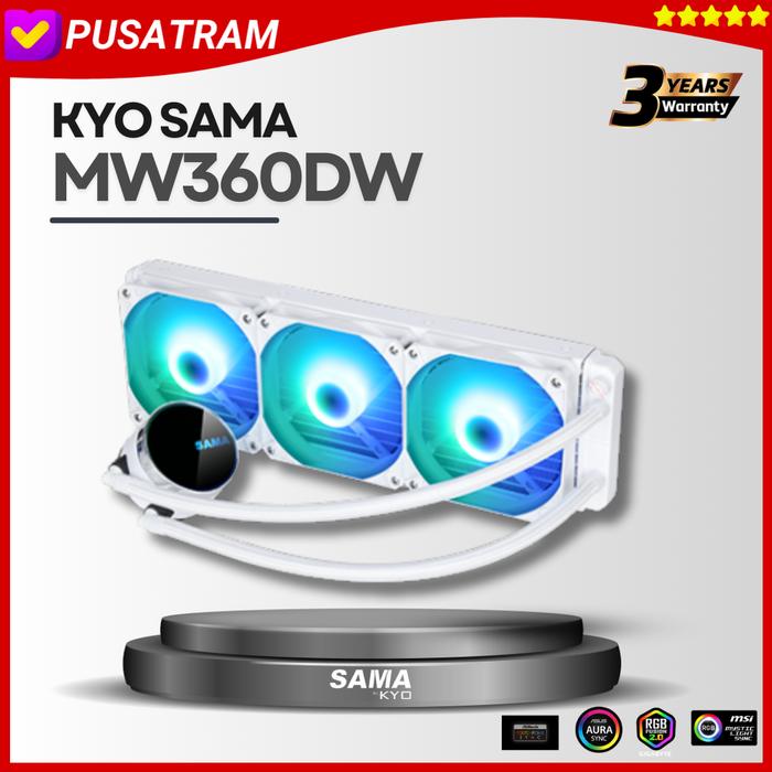 Jual KYO SAMA MW360DW ARGB AIO Liquid Cooling 360mm AIO 360 GARANSI ...