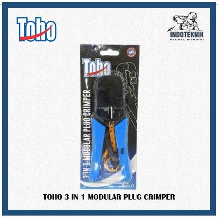 Jual TOHO Tang Kupas Crimping PREMIUM Tool 3 in 1 Modular Plug Crimper ORI - Kota Bandung ...