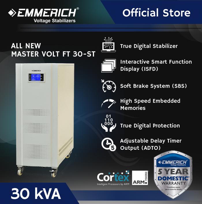 Jual Stavolt listrik Emmerich master volt FT 30 / stabilizer 30 Kva 3 ...