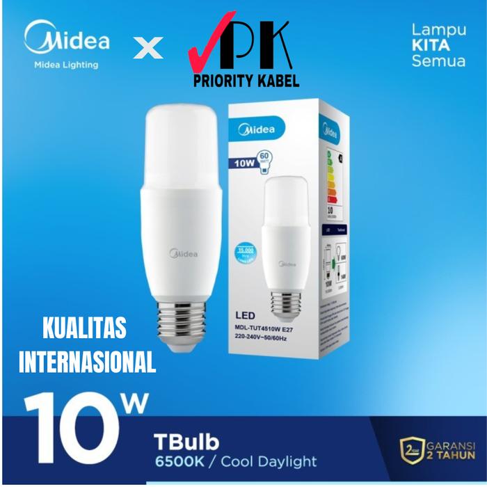 Jual Lampu T-Bulb Led Midea 10Watt T Led 6500K COOL DAYLIGHT - Jakarta Barat - Priority Kabel ...