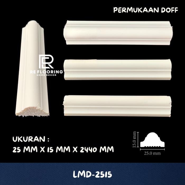 Jual List Wall Moulding PVC LAIV Putih - List Dinding / List Moulding / Lis Profil / Lis Molding ...
