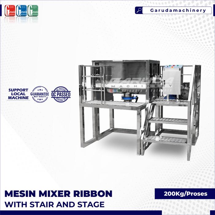 Jual MESIN MIXER RIBBON WITH STAIR AND STAGE KAPASITAS 200KG/PROSES ...