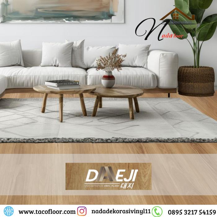 Jual spc flooring daeji | lantai spc motif kayu tebal 4 mm anti rayap ...
