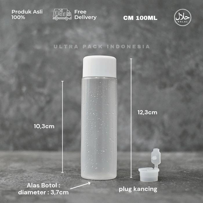 Promo BOTOL PET CM 100ML FROSTED & PLUG KANCING + TUTUP REMOVER - Kota ...