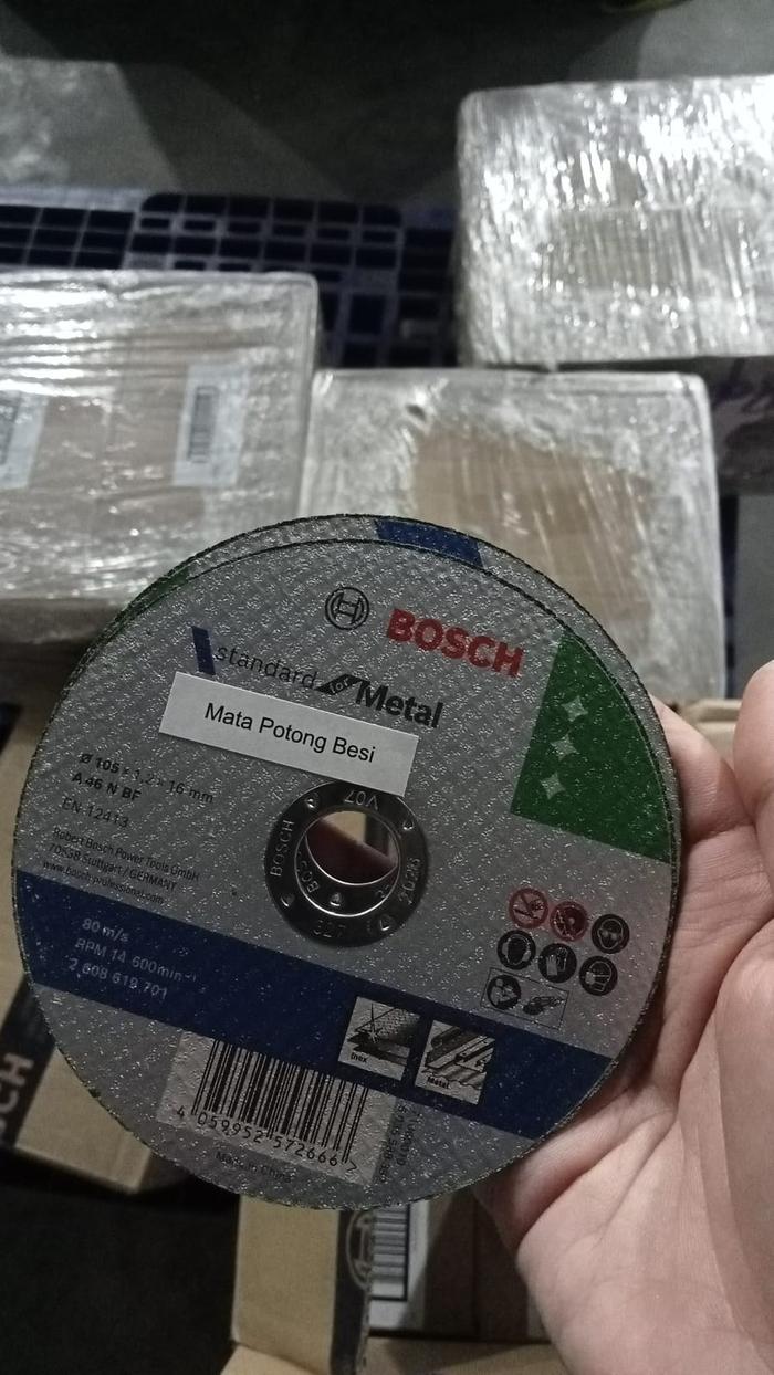 Jual Batu Potong Besi BOSCH 4" x 1.2mm 2608619343 Mata Gerinda Cutting ...
