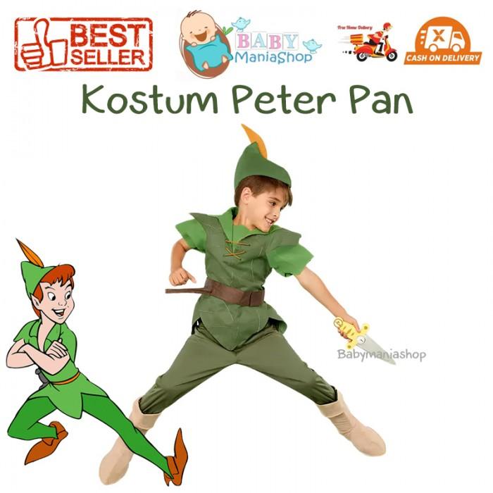 Jual Kostum Peter Pan Set Lengkap Baju Peri Cosplay Fairy Robin Hood ...