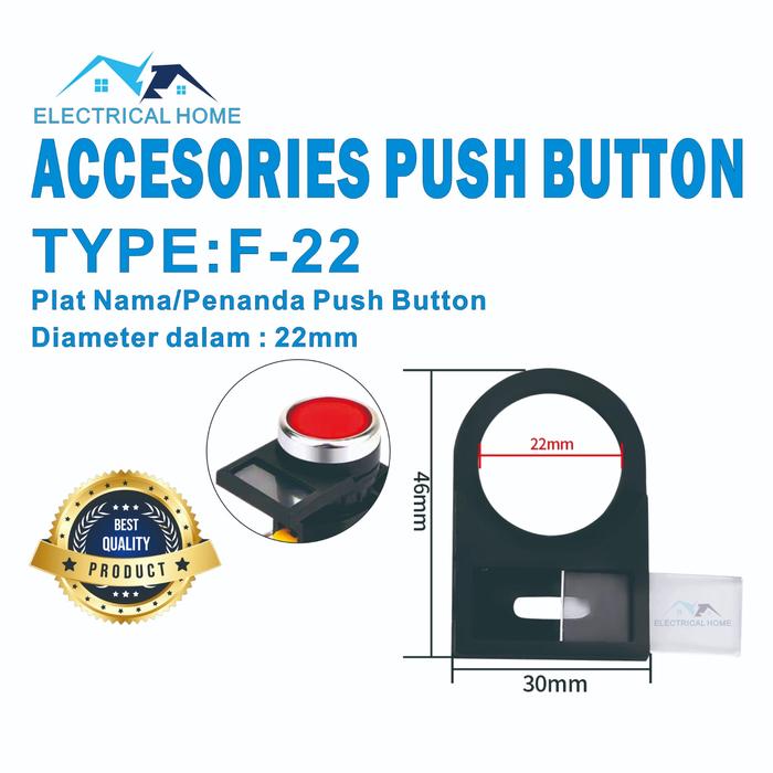 Jual LABEL/ PLAT /TANDA/ NAMA 22mm LEGEND PLATE HOLDER 22mm - Kota ...