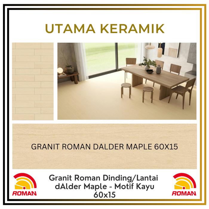 Jual Granit roman 60x15 dalder maple GT612210R kw 1 - Granit motif kayu ...