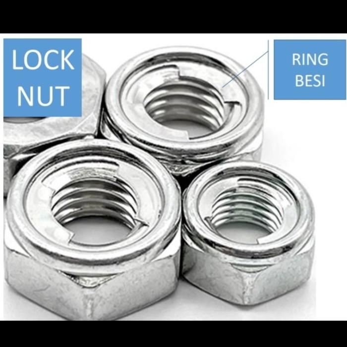 Jual u nut / self locking nut m18 x 2.5 kunci 27 - Jakarta Barat - baut ...