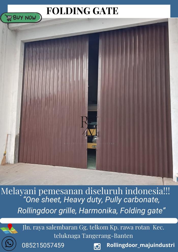 Jual Folding gate, pintu dengan bahan galvalume anti karat ketebalan 0 ...