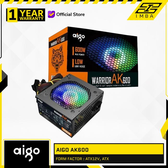 Jual AIGO AK600 600W Rainbow LED Active PFC [PSU] - Jakarta Utara ...