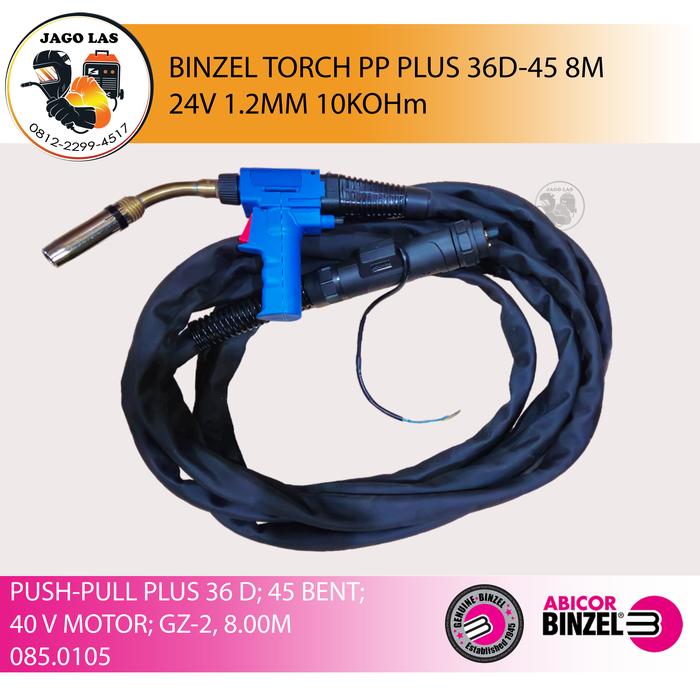 Jual Stang Las Mig Torch Push Pull 36D 8M Gas Cooled ABICOR BINZEL ...