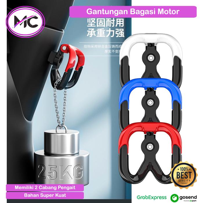 Jual Gantungan Barang Motor Matic All Type 2 Cabang Cantolan Pengait ...