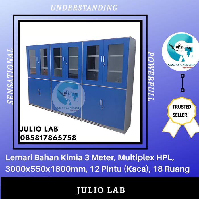 Jual Lemari Bahan Kimia 3 Meter laboratorium, Multiplex HPL ...