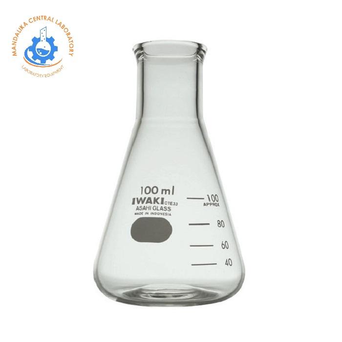 Jual Labu Erlenmeyer / Erlenmeyer Flask / Conical Glass Pyrex 50 mL ...