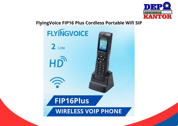 Jual FlyingVoice FIP16 Plus Cordless Portable Wifi SIP IP Phone ...