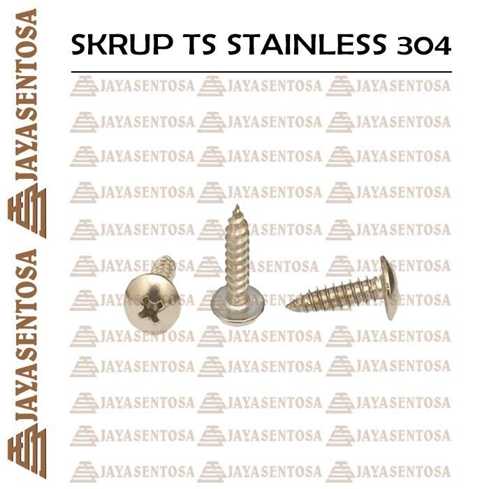 Jual Skrup TSAT 6 X 1 Stainless 304 / Skrup TS SUS 304 - Jakarta Pusat ...
