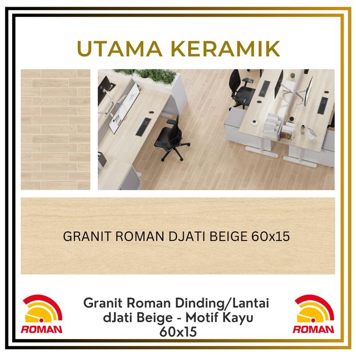 Jual Granit roman 60x15 djati beige GT612233R kw 1 - Granit motif kayu ...