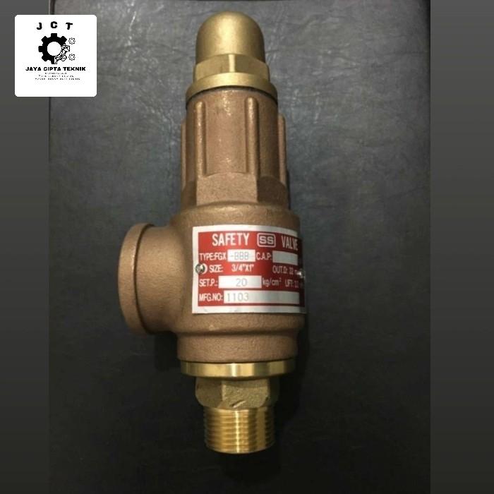 Jual Safety Relief Valve Kuningan 1/2" Inch 45kg/cm2 / 45 BAR - Jakarta ...