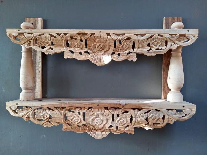 Jual jagrak keris isi 7 termurah dari kayu jati ukir ukiran halus bjk ...