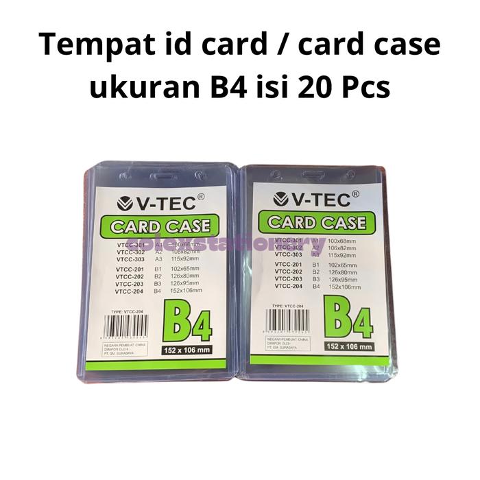 Jual Plastik Id Card / Tempat Plastik Mika Name Tag Id Card Bening Isi ...