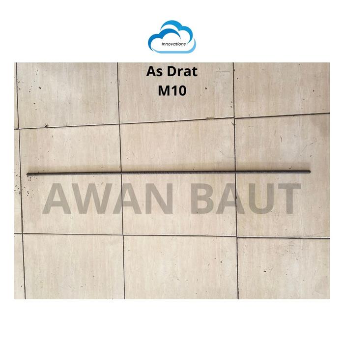 Jual As Drat Besi Mentah M10 Baut Stud Bolt Full As Drat - Kab. Bogor ...