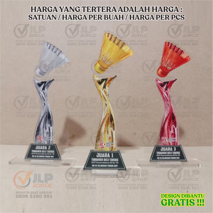 Jual Piala Badminton, Trophy Badminton, Tropy Badminton, Tropi ...